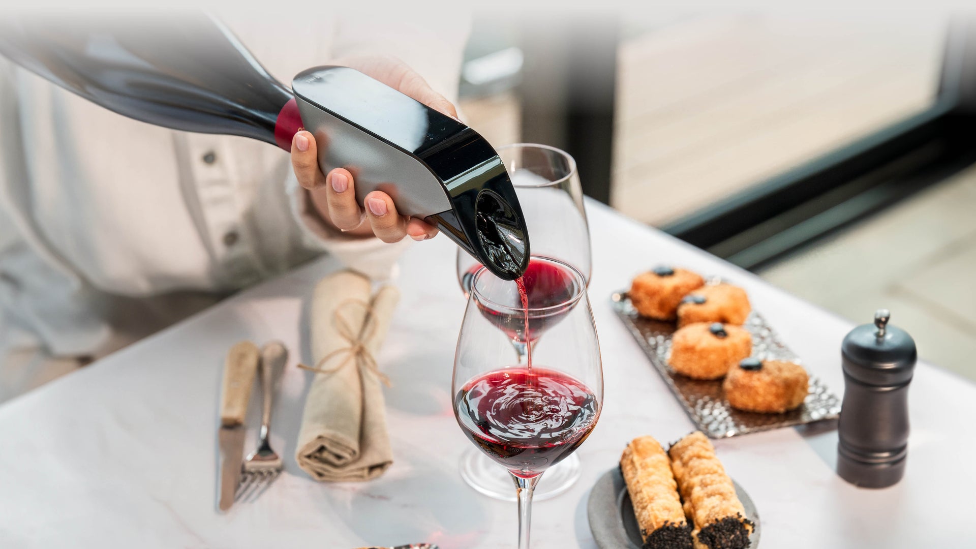Aveine, the first connected wine aerator